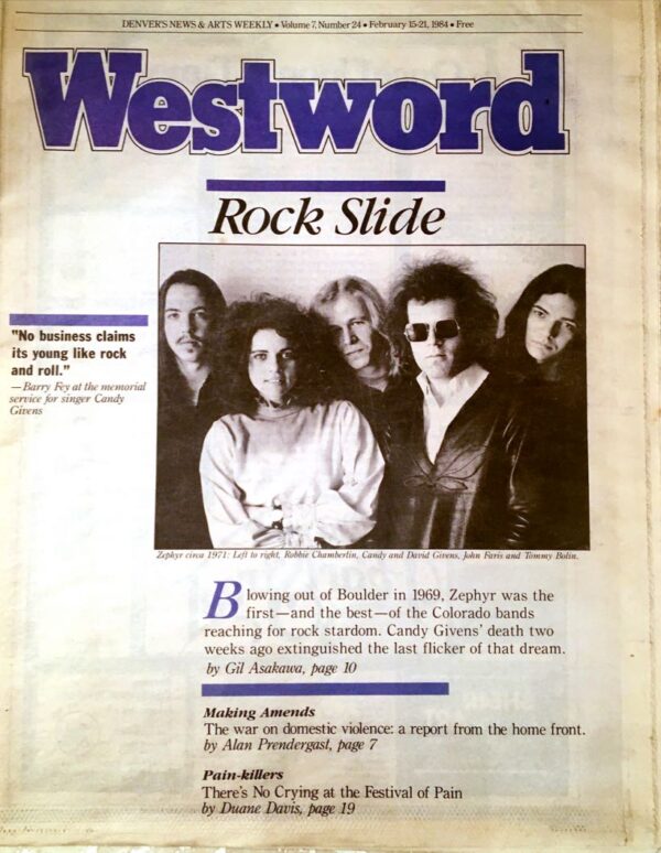 Zephyr | Colorado Music Hall of Fame